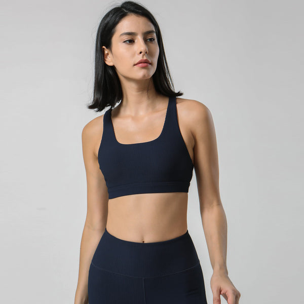 Fixed shoulder strap sports bra – LARICIA-S